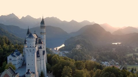102 Neuschwanstein castle fall Stock Video Footage - 4K and HD Video ...