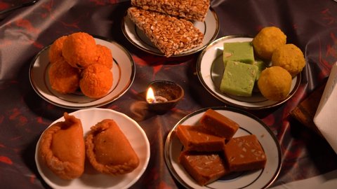 Peanut Chikki Candy Gajak Laddu Indian Stock Footage Video (100% ...