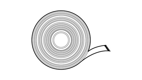 Duct Tape Icon Animation Best Outline Stock Footage Video (100% Royalty ...