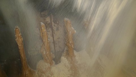 Sugar Production Food Processing Plant Crystallization Stock Footage ...