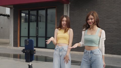 Gen Z Vlogger Influencer Asia Teen Stock Footage Video (100% Royalty ...