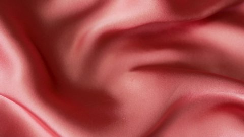 Texture Light Red Shiny Silk Fabric Stock Footage Video (100% Royalty ...