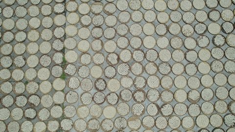 Aerial Cracker Factory Crackers Dried Sun Stock Footage Video (100% ...