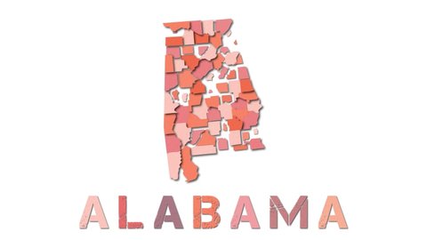 14 Alabama county map 스톡 비디오 동영상 - 4K/HD 비디오 클립 | Shutterstock