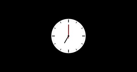 Animation Time Lapse Clock Extreme Slow Stock Footage Video (100% ...