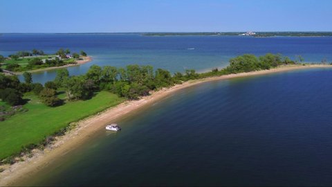 Manmade Lake North Texas Engineering Marvel Stock Footage Video (100% ...
