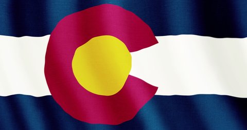 Colorado Flag Seamless Loop Animation 4k Stock Footage Video (100% ...