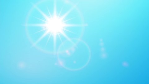 Sun Light Motion Graphics On Blue Stock Footage Video (100% Royalty ...