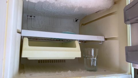 Glass Water Inside Fridge Freezer Stock Footage Video (100% Royalty ...