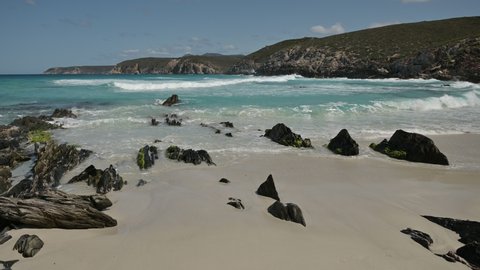 Quoin Head Beach Fitzgerald River National Stock Footage Video (100% ...