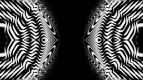 Black White Animated Patterns Curved Lines Stock Footage Video (100% ...