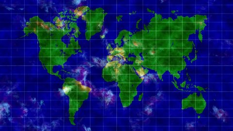 World Map Weather Forecast Animated Background Stock Footage Video (100 ...
