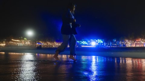 Girl On Wet Sand Dancing Hiphop Stock Footage Video (100% Royalty-free ...