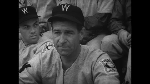Circa 1938 Washington Senators Baseball Team Stock Footage Video (100% ...