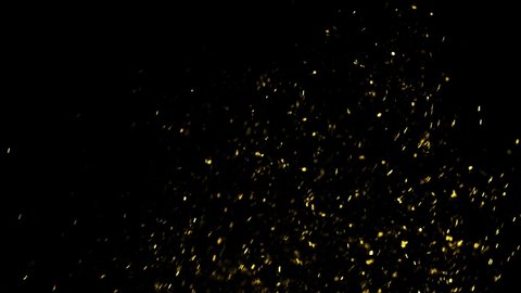 Gold Particles Moving Background Fast Energy Stock Footage Video (100% ...