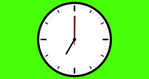Animation Time Lapse Clock Extreme Slow Stock Footage Video (100% ...