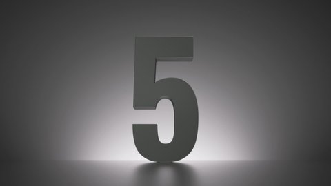 Animated 3d Countdown 10 1 Digital Stock Footage Video (100% Royalty ...