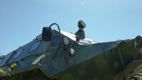 Closer Look Body Military Tank On Stock Footage Video (100% Royalty ...