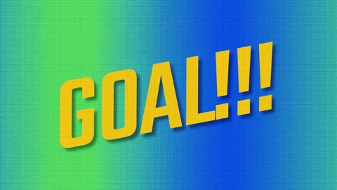 Football Goal Text Shape Type Soccer Stock Footage Video (100% Royalty ...