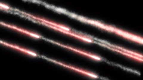 4k Meteor Shower Animation Isolated On Stock Footage Video (100% ...