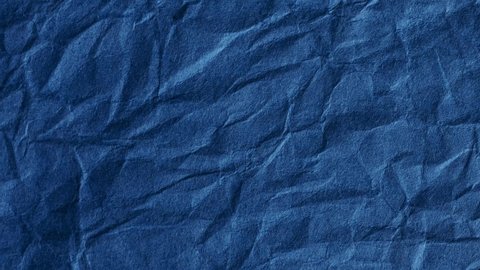 Crumpled Blue Paper Background Texture Animation Stock Footage Video ...