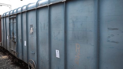 Indian Freight Train Railway Train On Stock Footage Video (100% Royalty ...