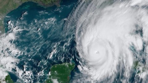 Tropical Cyclone Major Hurricane Ian On Stock Footage Video (100% ...