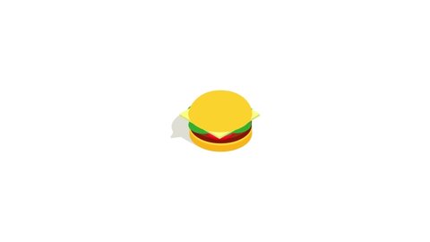 Hamburger Icon Animation Isometric Best Object Stock Footage Video (100 ...