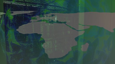 Animation Network Connections Icons Over World Stock Footage Video (100 ...