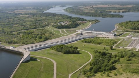 Kruonis Pumped Storage Plant Balances Electrical Stock Footage Video ...