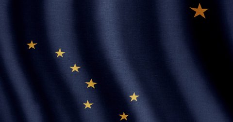 Alaskan Flag Seamless Loop Animation 4k Stock Footage Video (100% ...