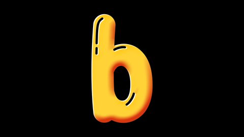 Bounce Text Effect Abc Letter Animation Stock Footage Video (100% ...