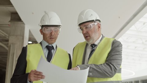 Waistup Two Male Architects Wearing Formal Stock Footage Video (100% ...