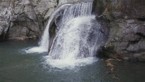 Fresh Water Running Down Water Fall Stock Footage Video (100% Royalty ...