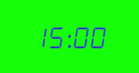 Simple 15 Seconds Digital Alarm Clock Stock Footage Video (100% Royalty ...