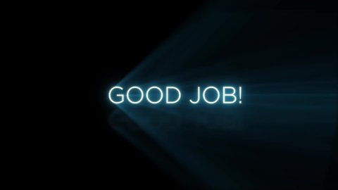 Good Job Titles Shine Animation Stock Footage Video (100% Royalty-free ...