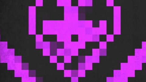 Motion Gradient Purple Pixels 8 Bit Stock Footage Video (100% Royalty ...