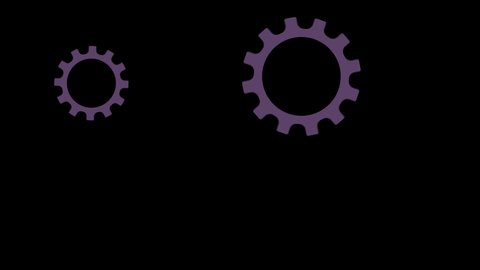 Rotating Cogs Gear Loading Waiting Screen Stock Footage Video (100% ...
