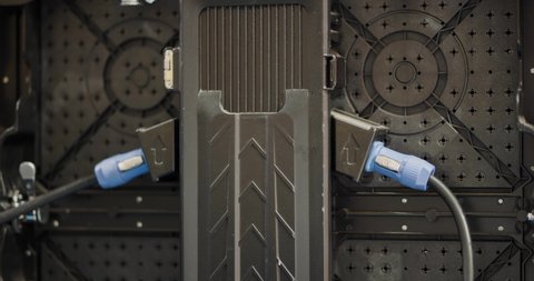 Abstract Backside Panel Led Screens Connectors Stock Footage Video (100 ...