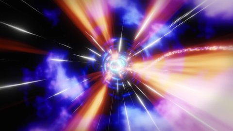4k Loop Warp Tunnel Wormhole Technology Stock Footage Video (100% ...