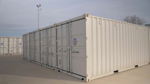 Rotating Shot Around Bright White Shipping Stock Footage Video (100% ...