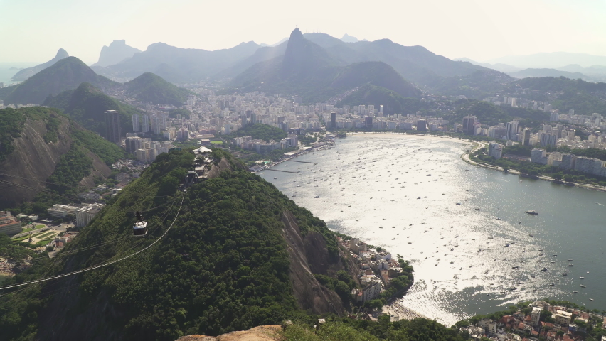 Panoramic view from the top of Sugarloaf Mountain image - Free stock ...