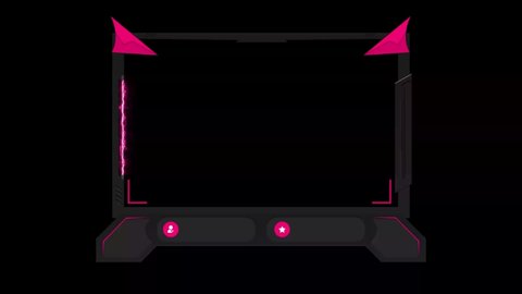 Frame Live Streaming Animated Facecam Overlay Stock Footage Video (100% ...