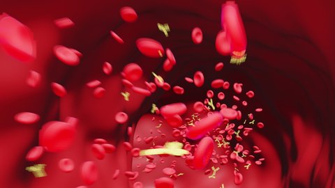 This Motion Graphic Shows Animation Blood Stock Footage Video (100% ...