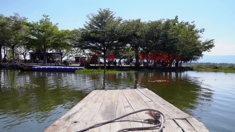 Wooden Boat Docking Island Stock Footage Video (100% Royalty-free ...