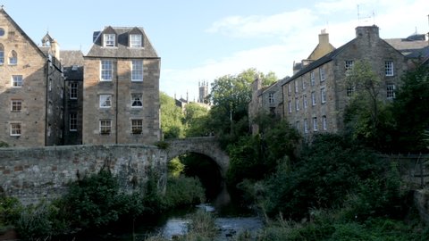 Edimburgh Scotland2022september View Brae Bridge Dean Stock Footage ...