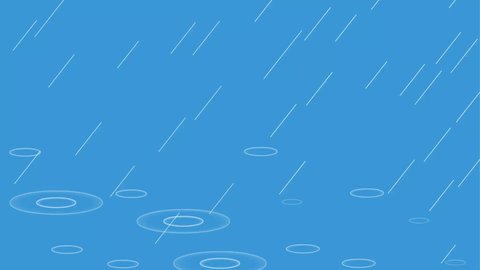 Rain Background 2d Animation Water Drops Stock Footage Video (100% ...