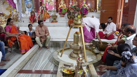 Tirupati India 19th August 2022 Panditji Stock Footage Video (100% ...