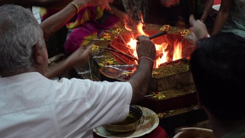 Tirupati India 19th August 2022 Panditji Stock Footage Video (100% ...