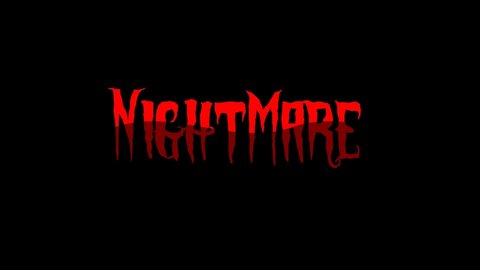 Nightmare Writing Scary Style Blood Waves Stock Footage Video (100% ...